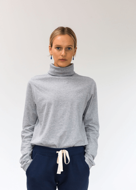 Luna Skivvy Grey Marle – Organic Crew